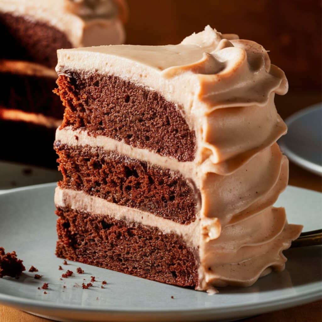 Easy Chocolate Cake With Vanilla Frosting