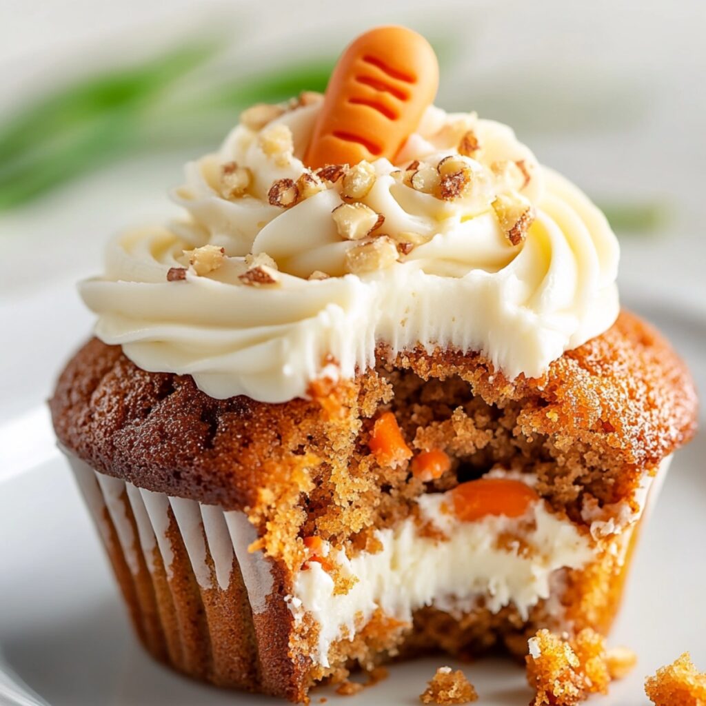 Healthy Carrot Cake Cupcakes Recipe