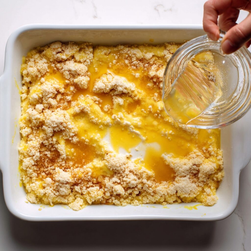 Easy Rhubarb Dump Cake Recipe