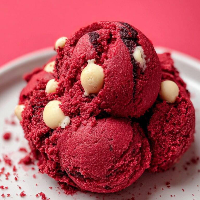 The Best Edible Red Velvet Cookie Dough