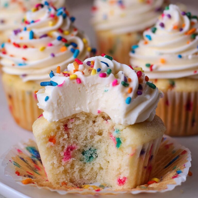 Easy Funfetti Vanilla Cupcakes