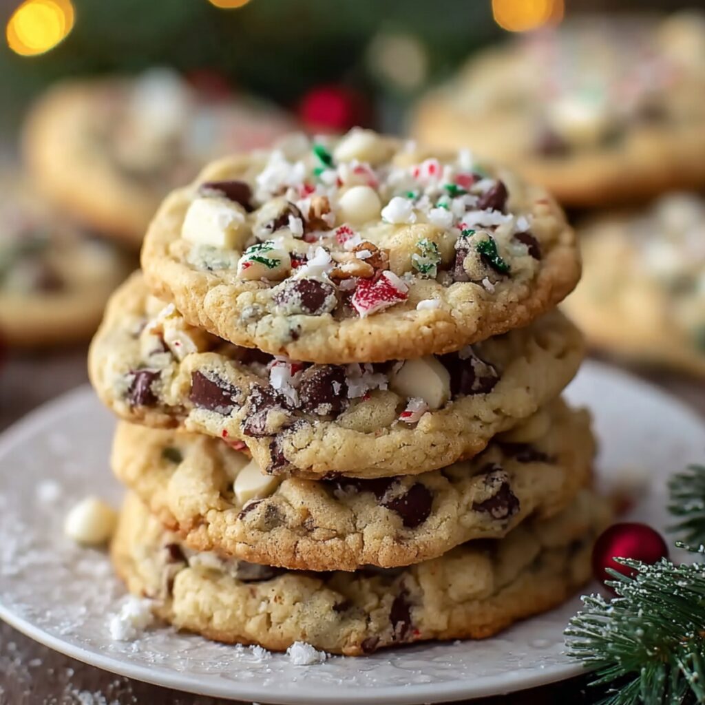 Easy Chocolate Chip Christmas Cookies